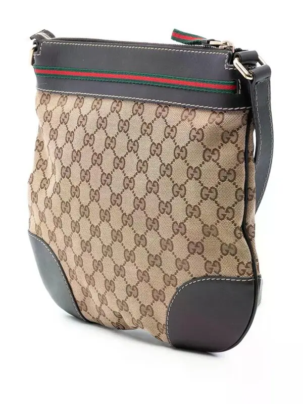 Gucci Gg Canvas Web Mayfair Crossbody Bag - Neutrals