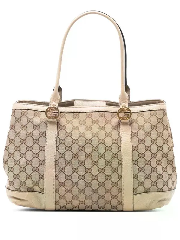 Gucci Gg Canvas Miss Gg Tote - Neutrals