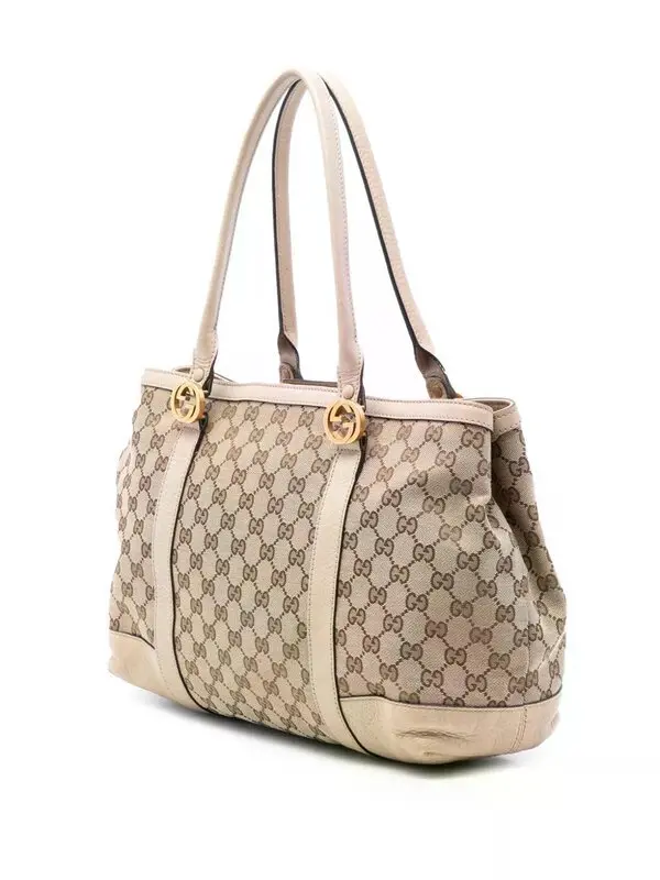 Gucci Gg Canvas Miss Gg Tote - Neutrals