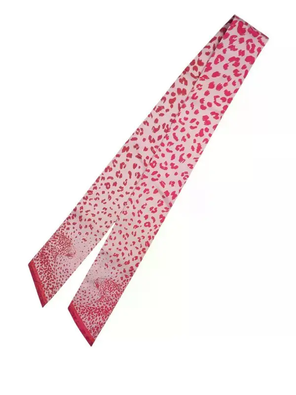 Cartier 2017-2026 Panthere Bandeau Silk Scarf Scarves - Pink