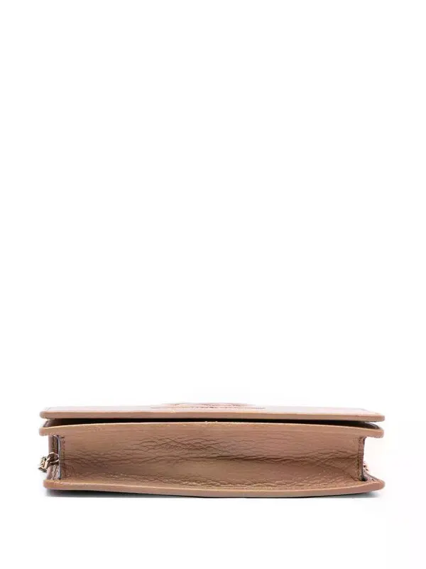 Gucci Pebbled Calfskin Soho Wallet On Chain Crossbody Bag - Neutrals