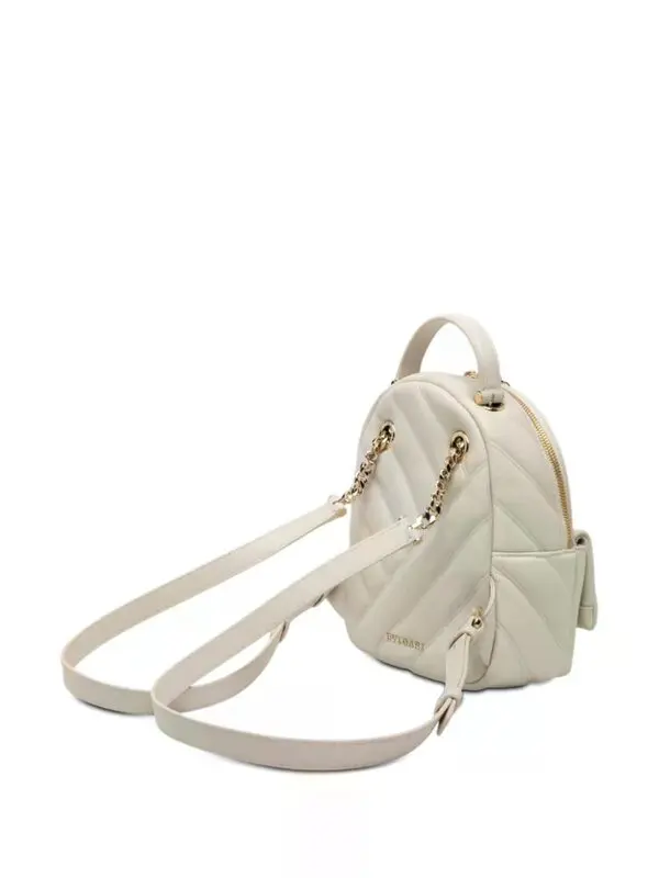 BVLGARI 2010-2026 Quilted Leather Serpenti Forever Cabochon Backpack