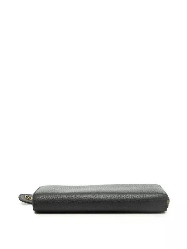 LOUIS VUITTON 2019 Taurillon Comete Zippy Wallet Long Wallets - Black