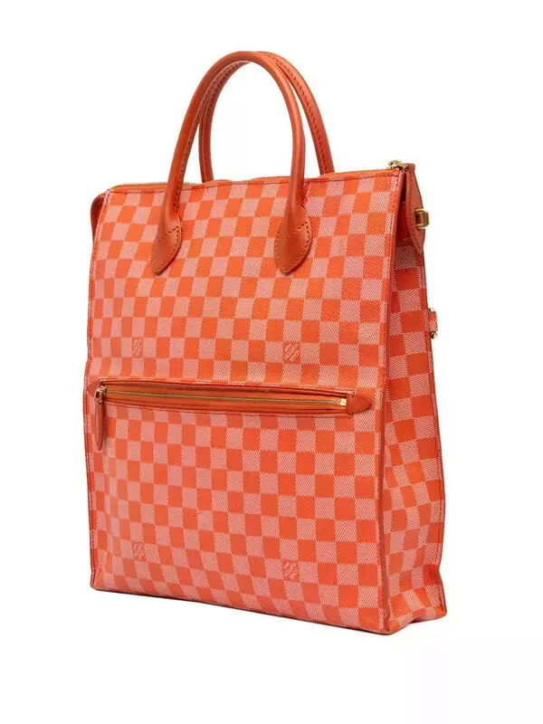 LOUIS VUITTON Damier Couleurs Mobil Piment Satchel - Orange