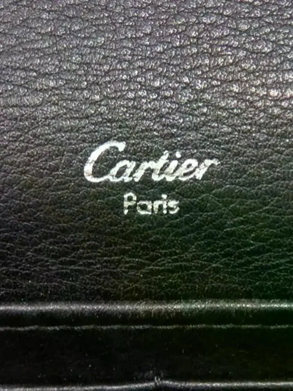 Cartier 1990-2010 Patent Happy Birthday Wallet Long Wallets