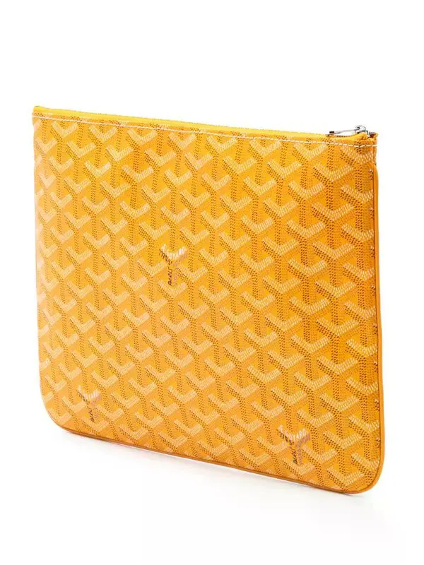 Goyard 2018 Ine Senat Mm Clutch Bag - Yellow
