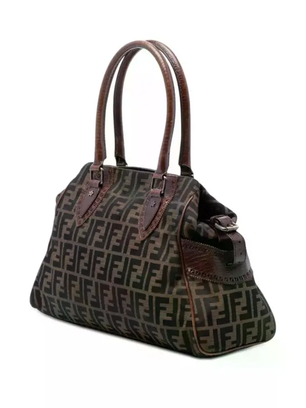 Fendi 2000-2010 Zucca Canvas Etniko Handbag