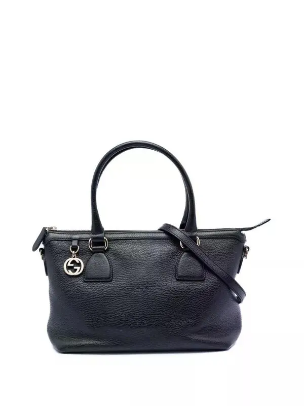 Gucci Calfskin Gg Charm Satchel