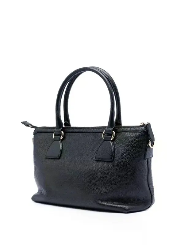 Gucci Calfskin Gg Charm Satchel