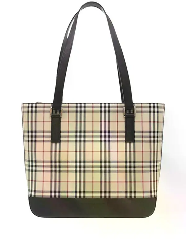 Burberry House Check Canvas Tote Bag - Neutrals