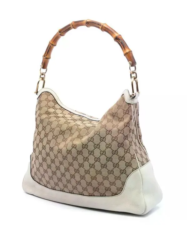 Gucci Gg Canvas Bamboo Diana Satchel