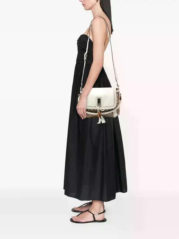 Gucci Gg Canvas Bella Flap Satchel - Neutrals