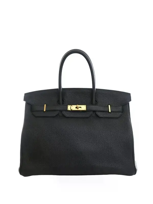 Hermès 2015 Togo Birkin Retourne 35 Handbag - Black