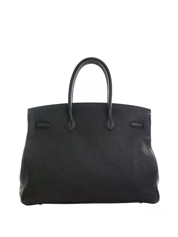 Hermès 2015 Togo Birkin Retourne 35 Handbag - Black