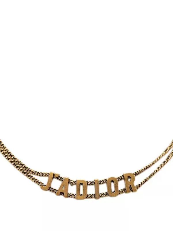 Dior 2017-2026 Plated J'adior Choker Necklace - Gold