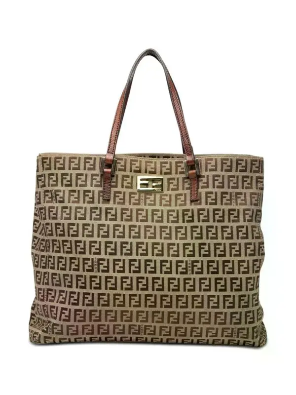 Fendi Zucchino Canvas Tote Bag