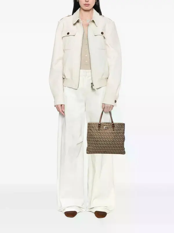 Fendi Zucchino Canvas Tote Bag
