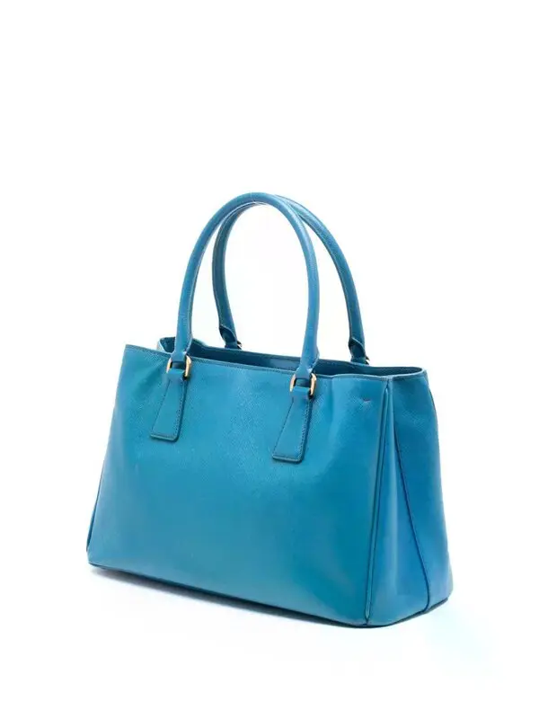 Prada Medium Saffiano Lux Galleria Satchel - Blue