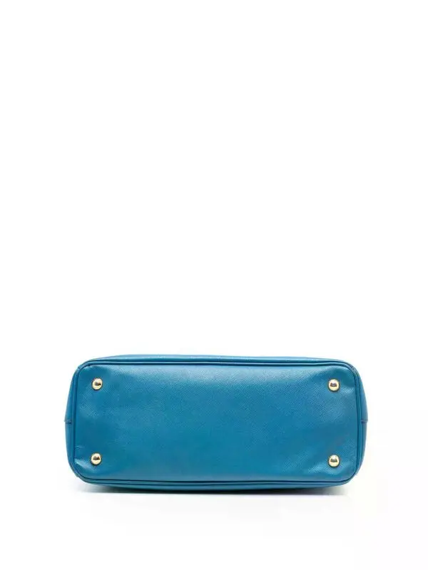 Prada Medium Saffiano Lux Galleria Satchel - Blue