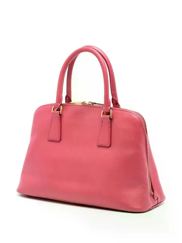 Prada Saffiano Lux Promenade Satchel - Pink