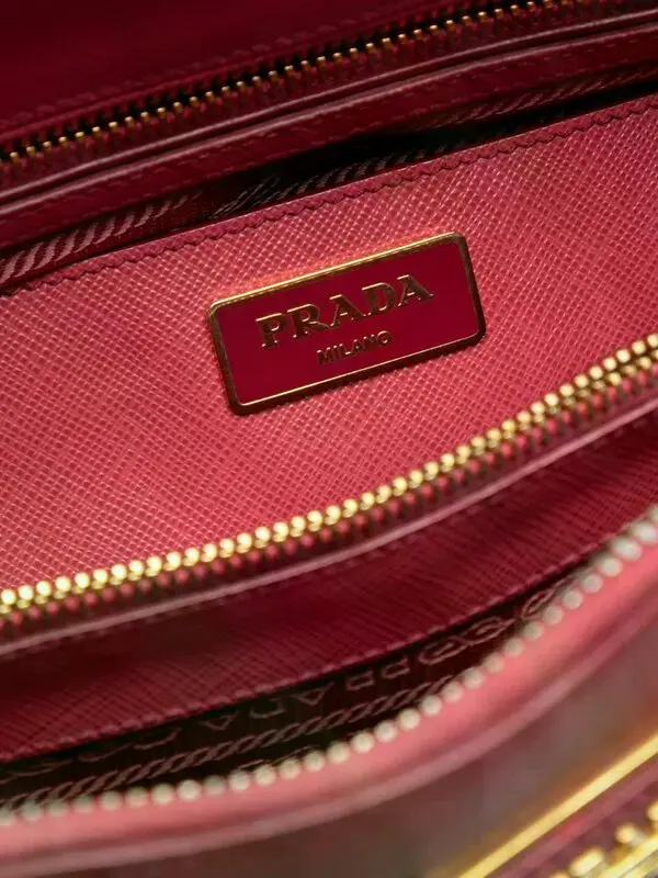 Prada Saffiano Lux Promenade Satchel - Pink