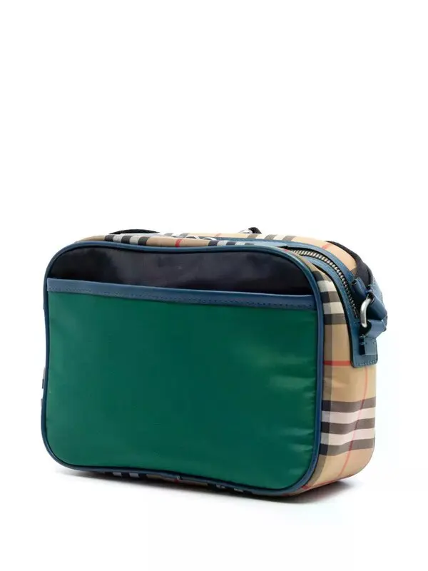 Burberry House Check Trimmed Nylon Paddy Crossbody Bag - Black