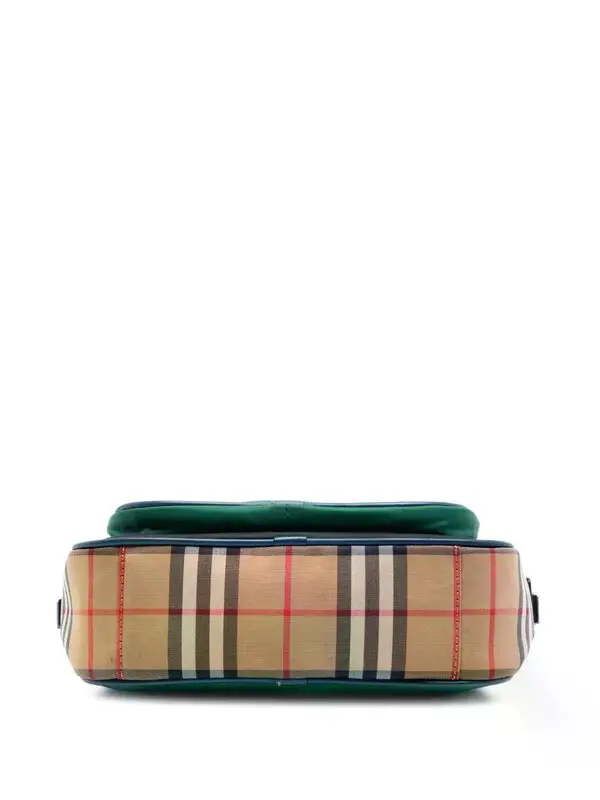 Burberry House Check Trimmed Nylon Paddy Crossbody Bag - Black
