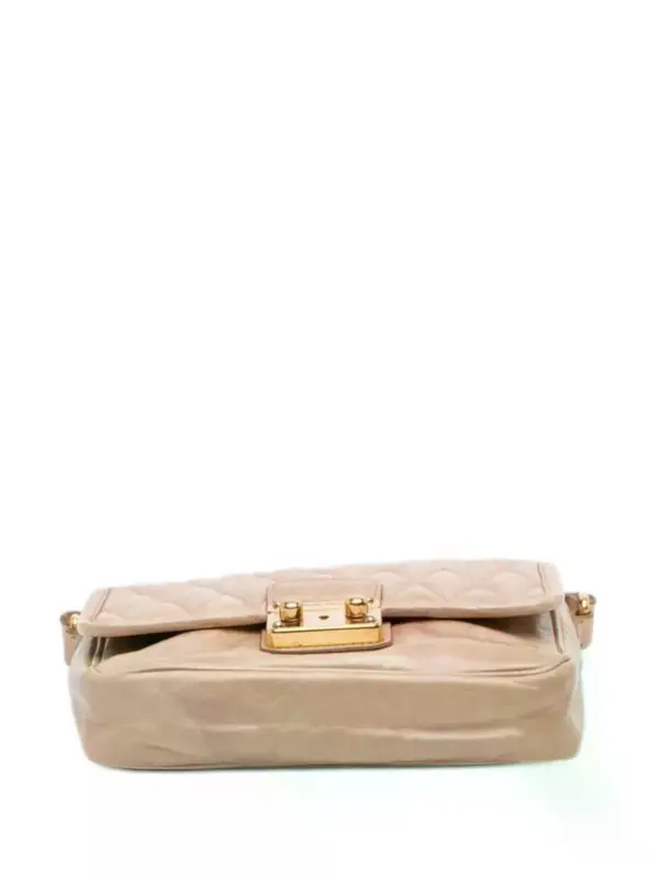 Miu Miu 2010-2016 Quilted Leather Crossbody Bag - Neutrals
