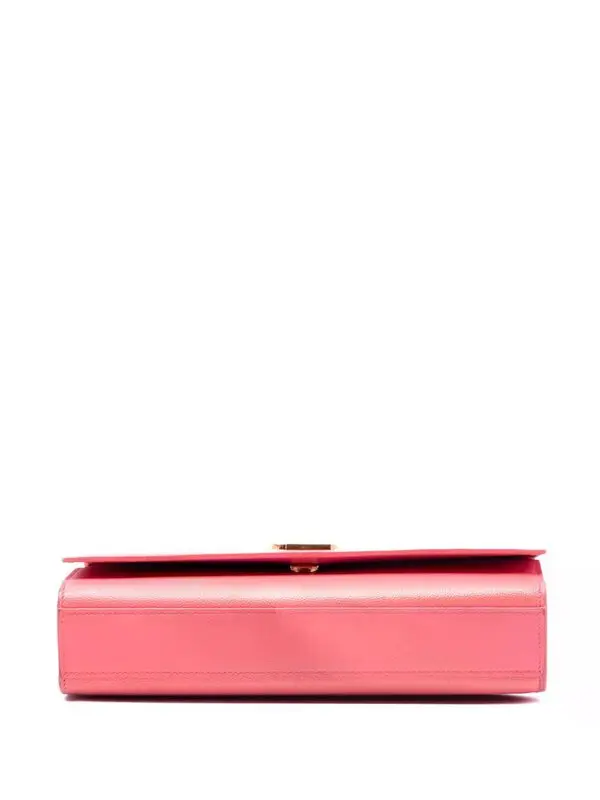 Saint Laurent 2015 Medium Grain De Poudre Monogram Kate Crossbody Bag - Pink