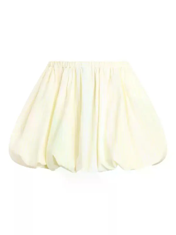 PATOU Elasticated-waist Bloomer Mini Skirt - Yellow