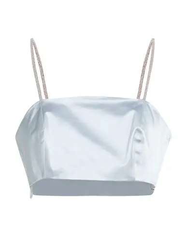 Peserico Crop Top With Appliqués - Grey