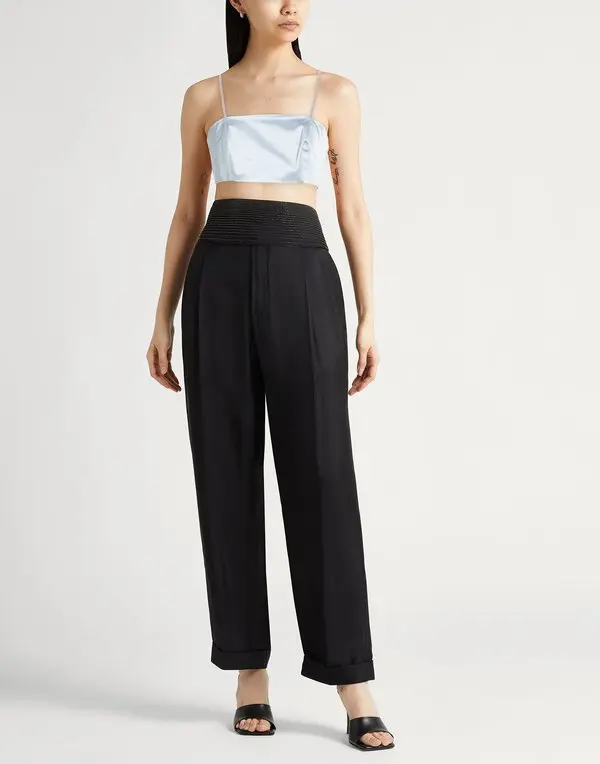 Peserico Crop Top With Appliqués - Grey