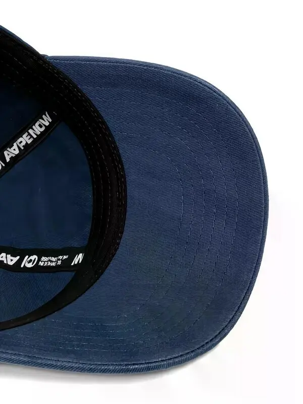 AAPE BY *A BATHING APE Embroidered Baseball Cap - Blue