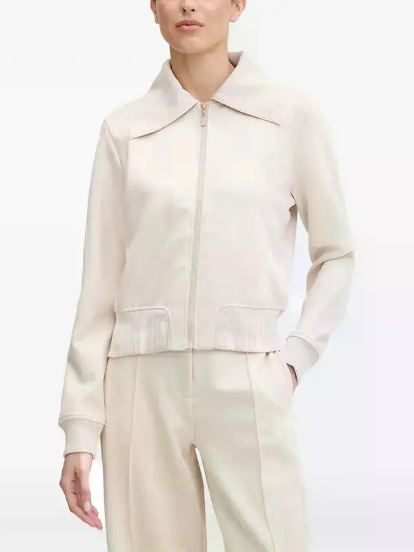 Guess Ribbed Collar Zip Sweater