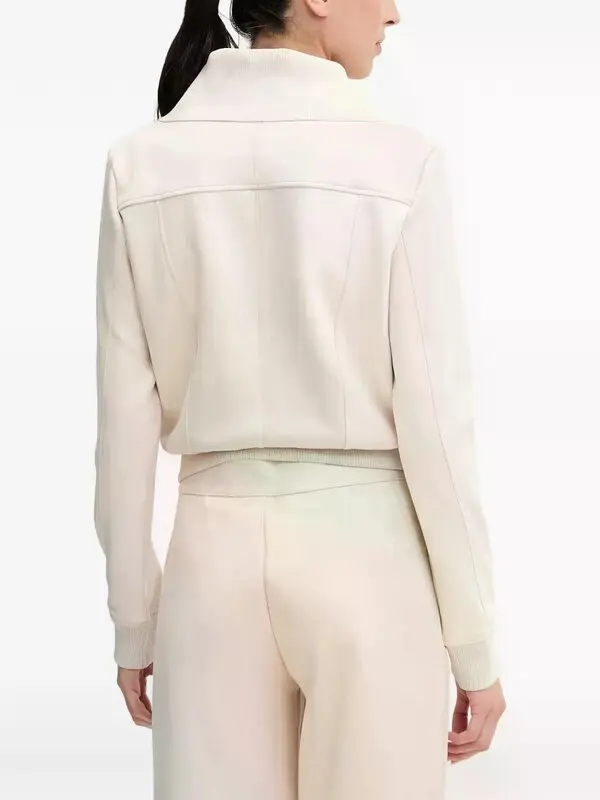 Guess Ribbed Collar Zip Sweater