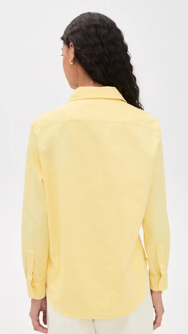 Frank & Eileen Relaxed Denim Button-up Shirt - Lemon