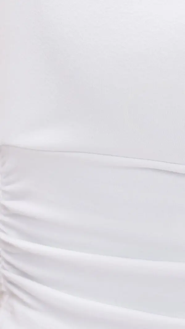 Susana Monaco Gathered Sweetheart Neck Tank Top