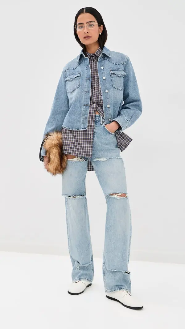 Acne Studios Light Crow Straight Leg Jeans