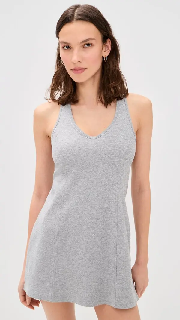 Beyond Yoga Spacedye Starting Line Mini Dress - Silver Mist