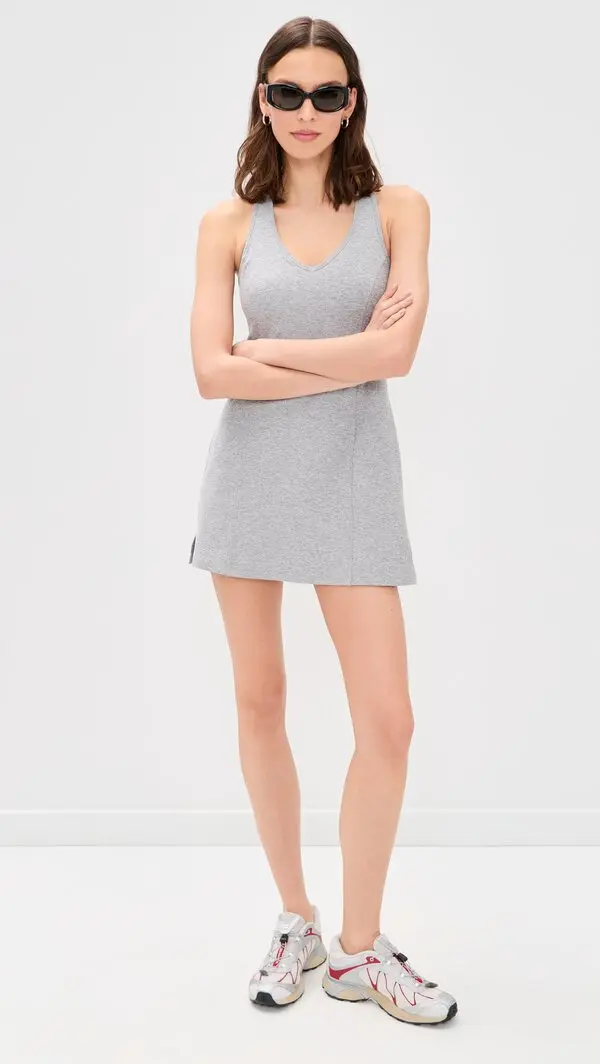 Beyond Yoga Spacedye Starting Line Mini Dress - Silver Mist