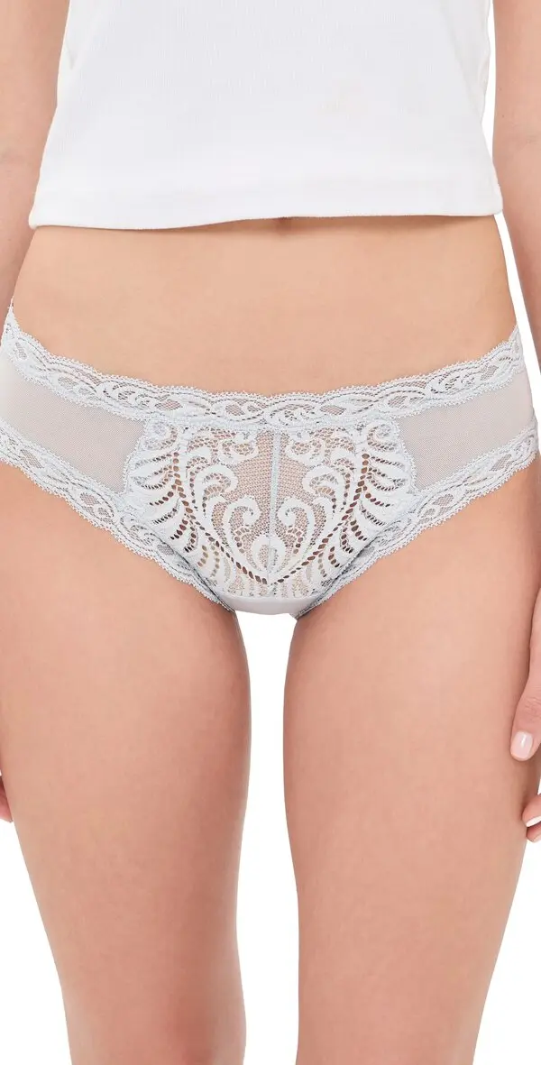 Natori Feathers Hipster Panties - Frosted Sky