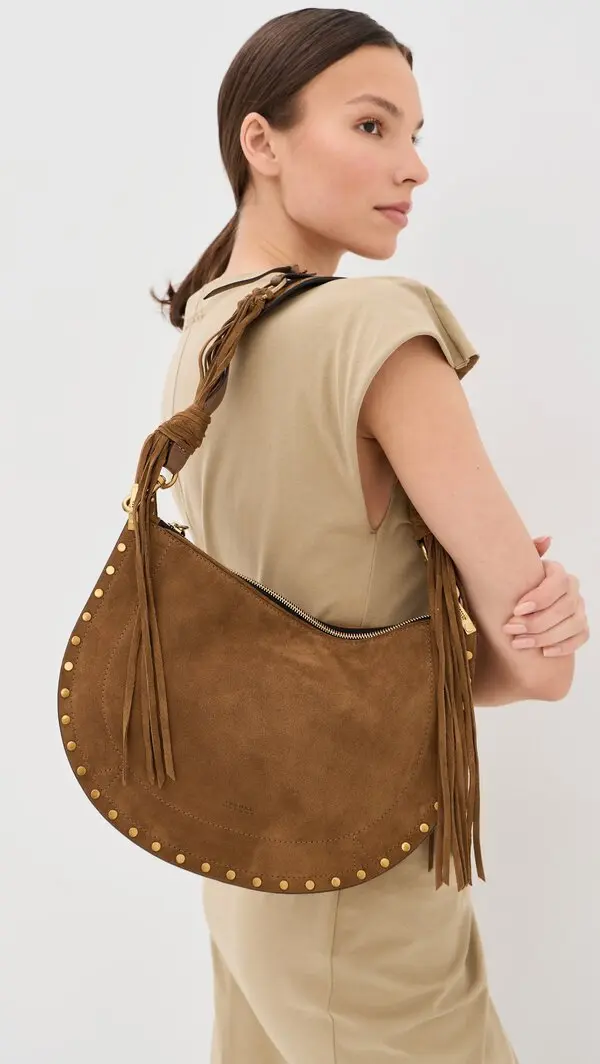 Isabel Marant Oskan Soft Zip Bag - Cognac