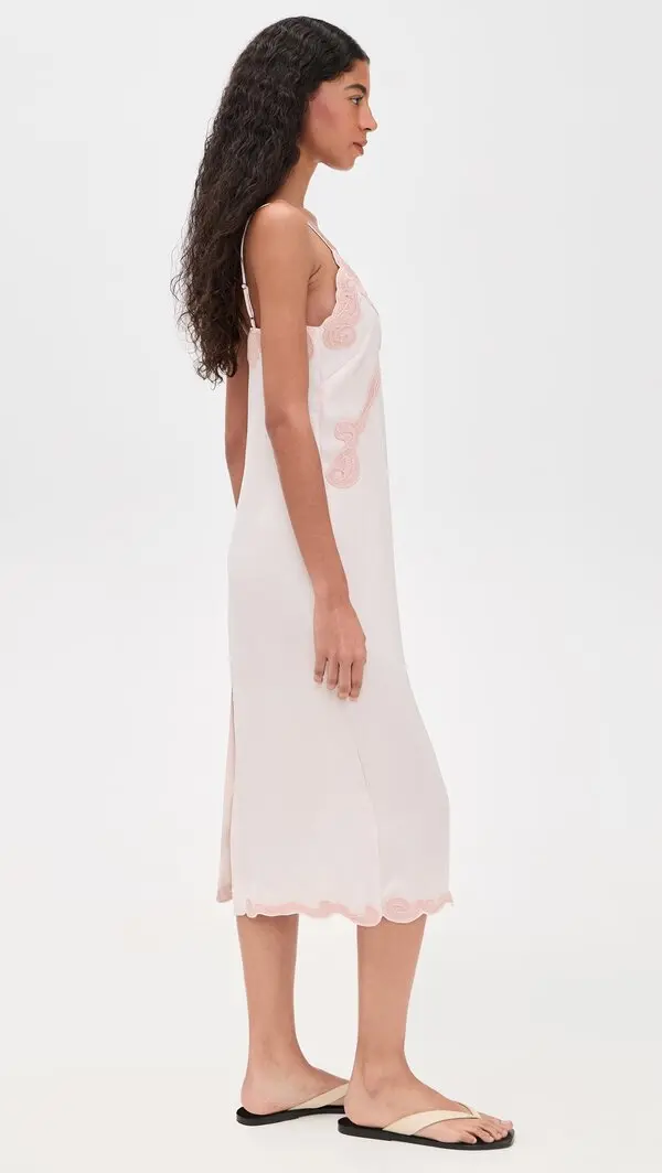 Rag & Bone Ann Embroidered Slip Dress
