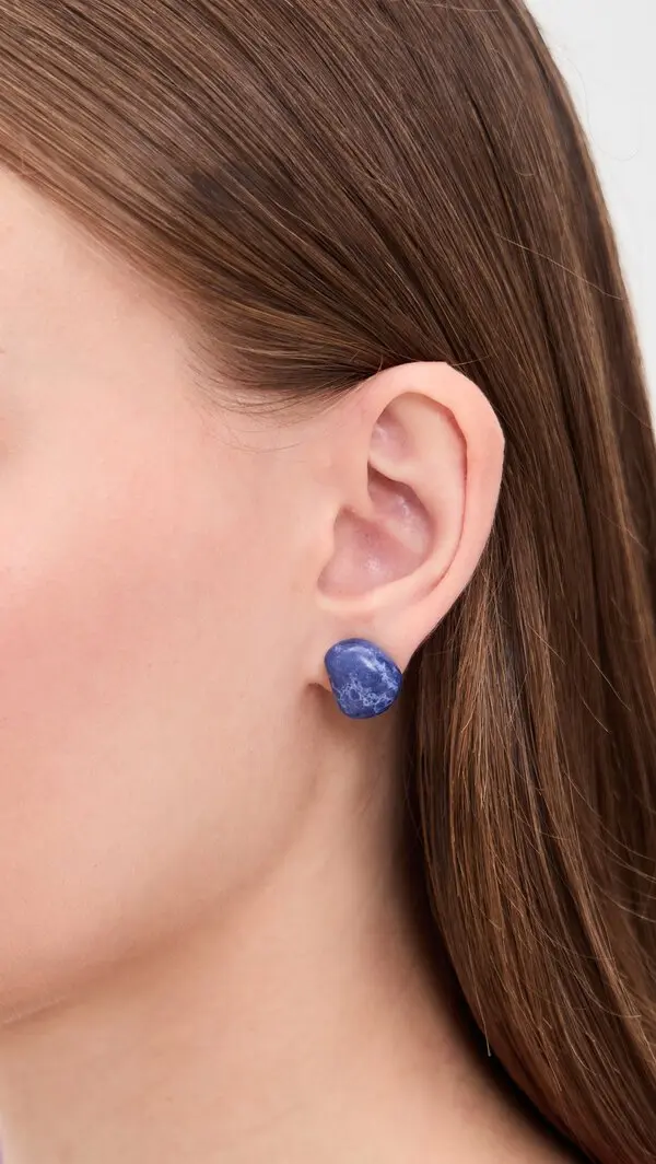 Lele Sadoughi Collector Baroque Stud Earrings - Indigo