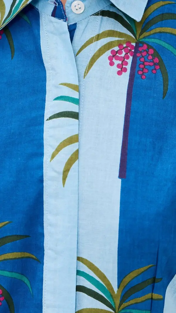 GUADALUPE DESIGN Luciana Palm Maxi Dress