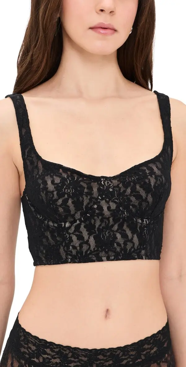 Hanky Panky Underwire Cropped Camisole - Black