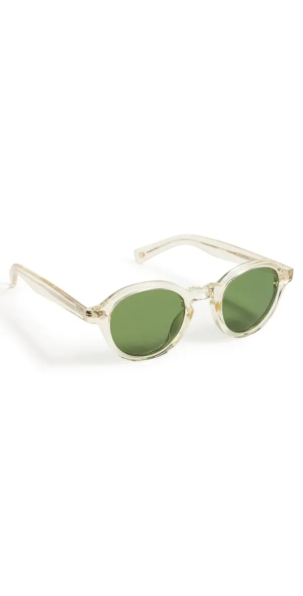 Garrett Leight Flipper Round Frame Sunglasses - Pg/sfpgn