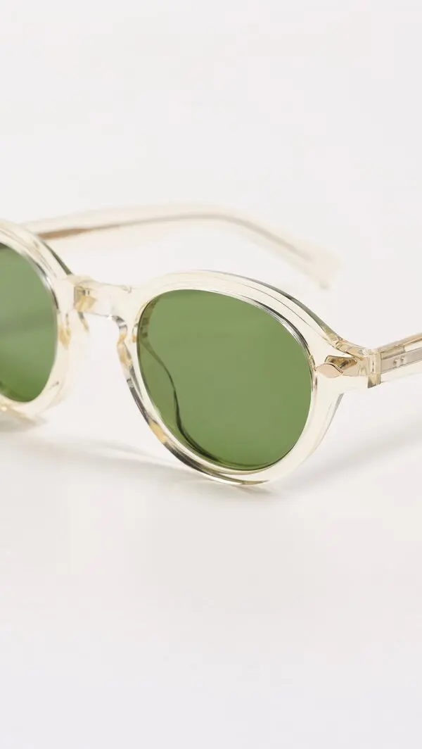 Garrett Leight Flipper Round Frame Sunglasses - Pg/sfpgn