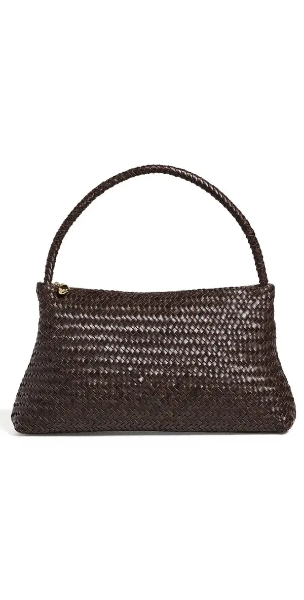 Madewell The Signature Woven Collection Shoulder Bag - Coffee Bean