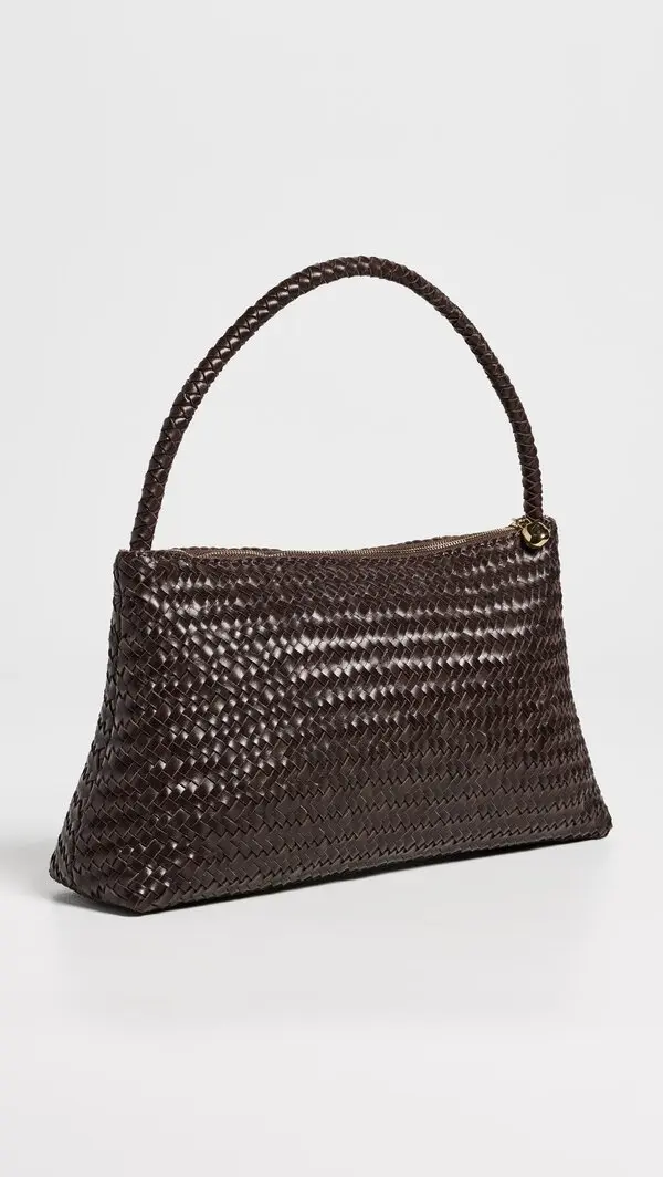 Madewell The Signature Woven Collection Shoulder Bag - Coffee Bean